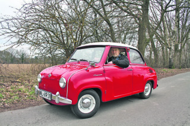 Großes Herz für kleinen Flitzer: Detlev Reich liebt sein Goggomobil ...