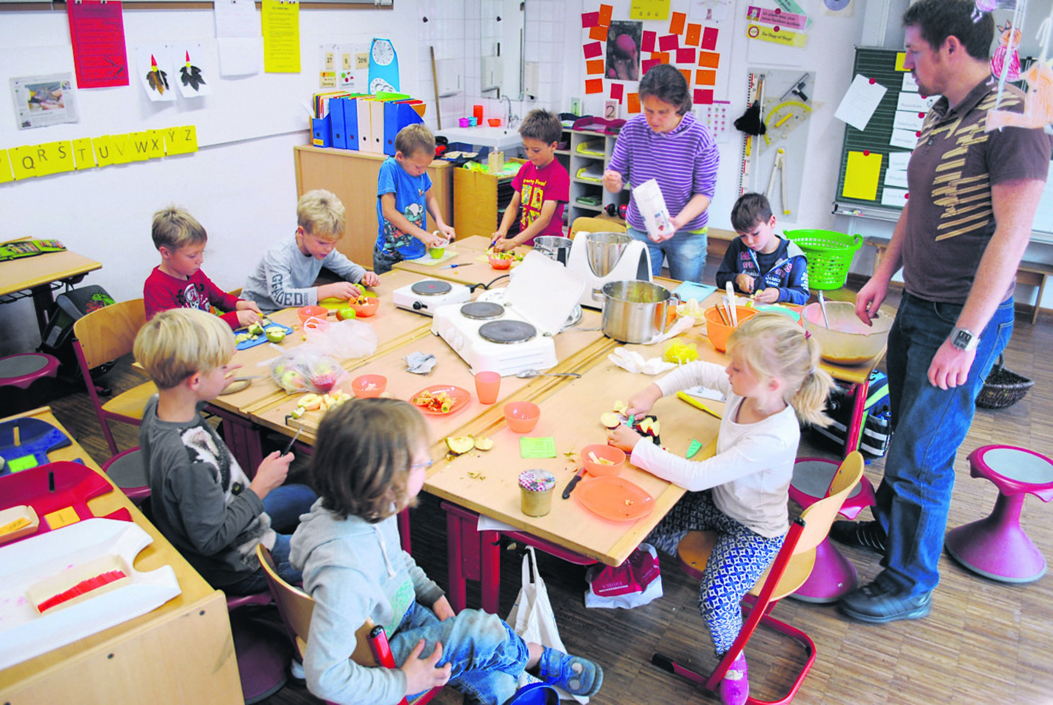 Gesunde Ernährung macht Schule bei Apfel-Projektwoche in Grundschule ...
