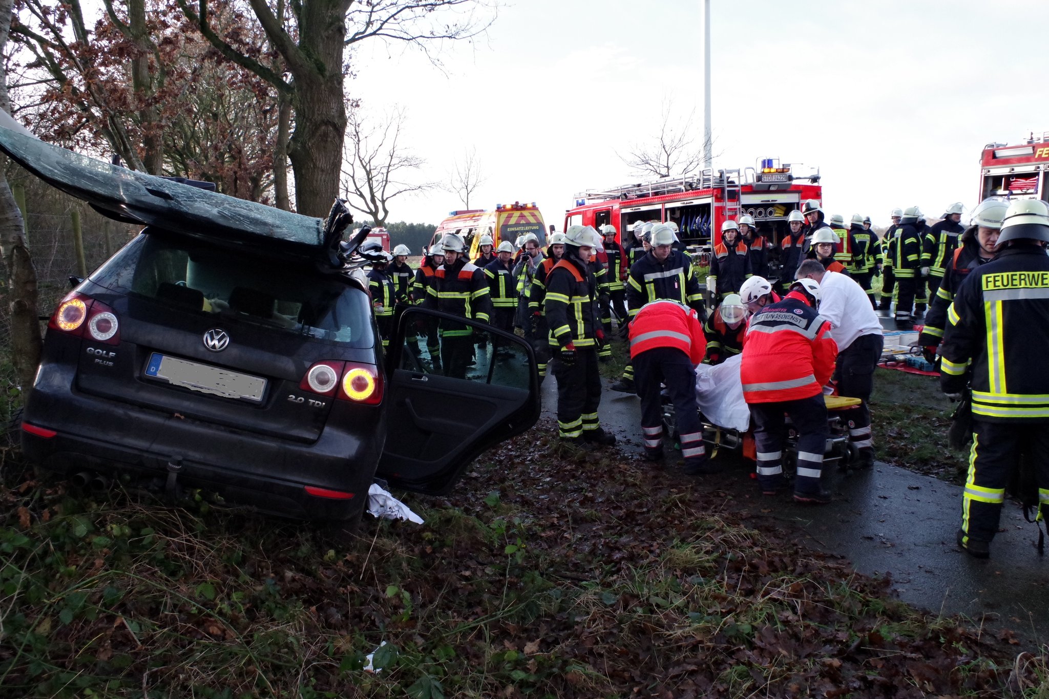 Frau wird bei Unfall schwer verletzt - Fredenbeck