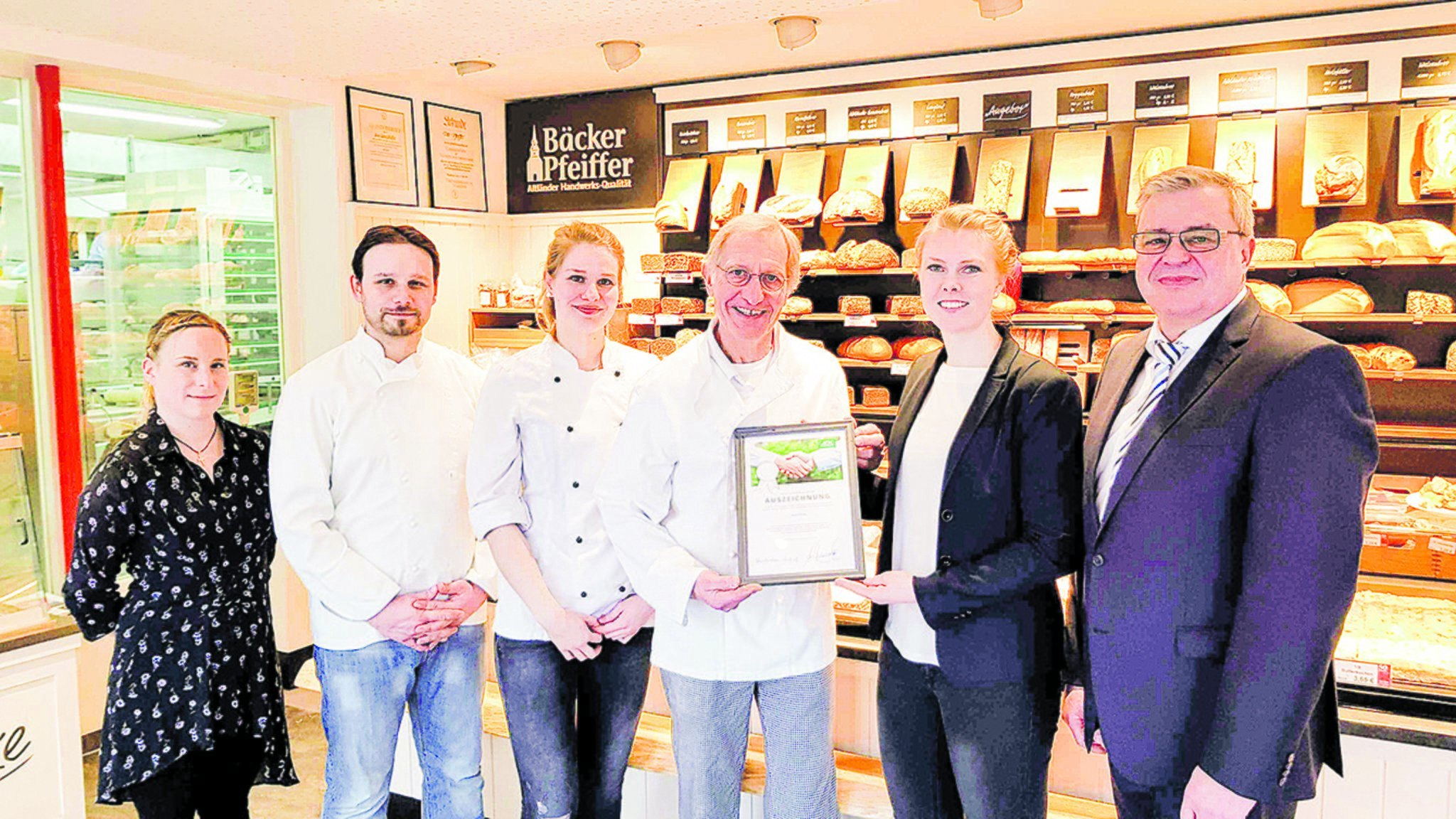 Bäckerei Pfeiffer belohnt: AOK zahlt 2.600 Euro Gesundheitsbonus an ...