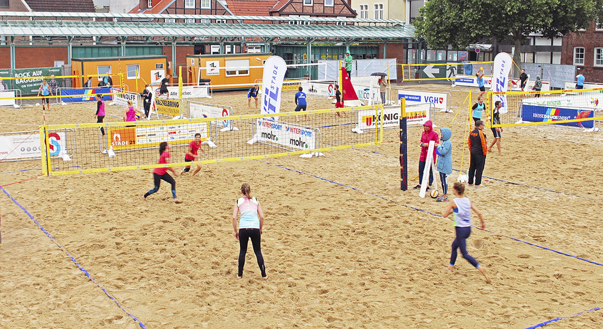 Der Platz "Am Sande" macht bei den BeachDays 2019 seinem Namen alle ...