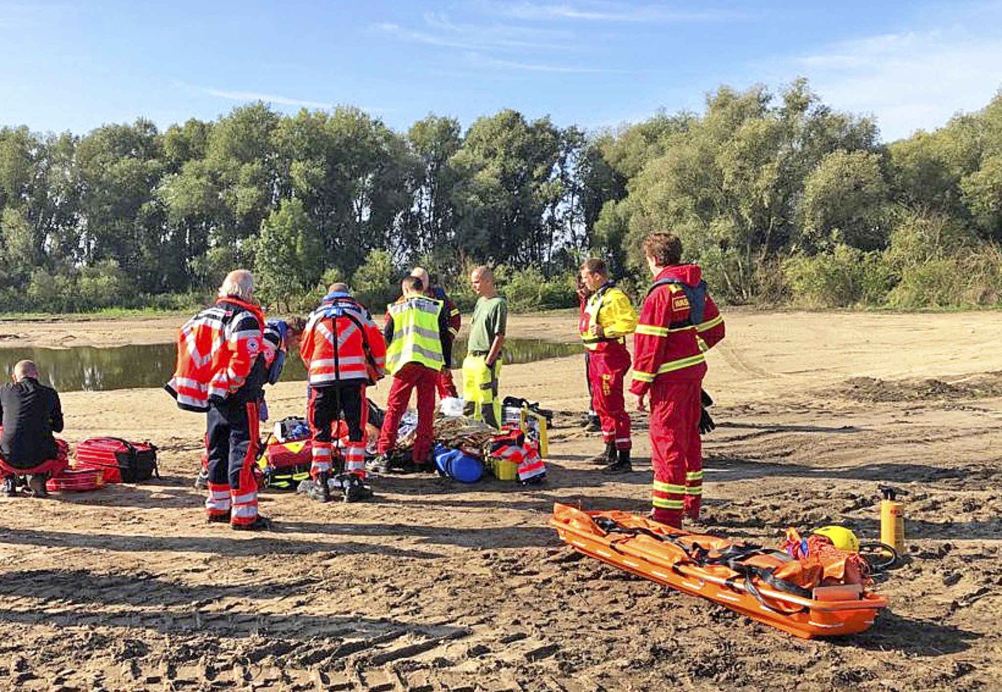 Notfallpatient auf der Naturschutzinsel Schwarztonnensand bei ...