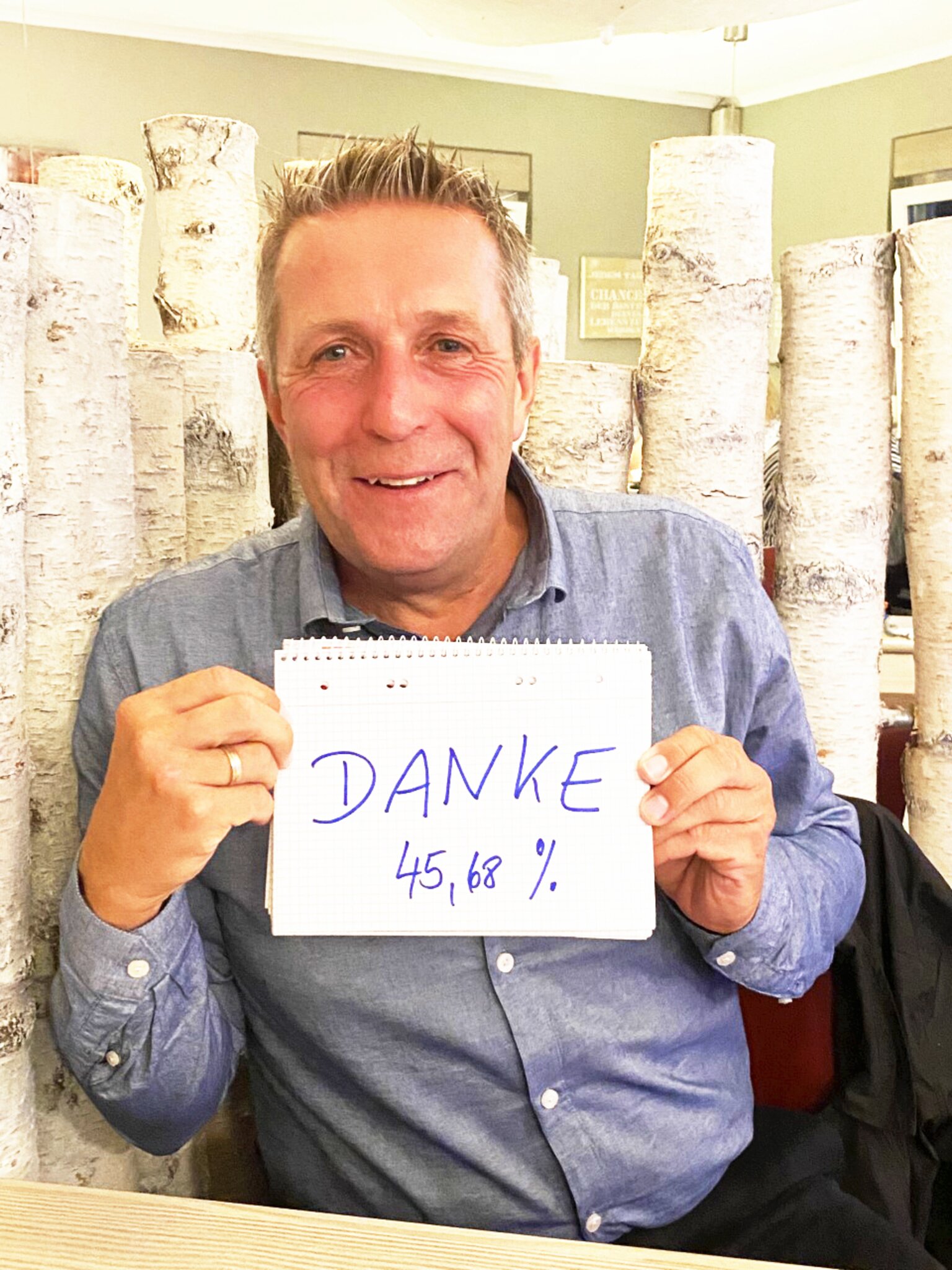 Timo Gerke erzielt bei der Bürgermeisterwahl die meisten Stimmen ...