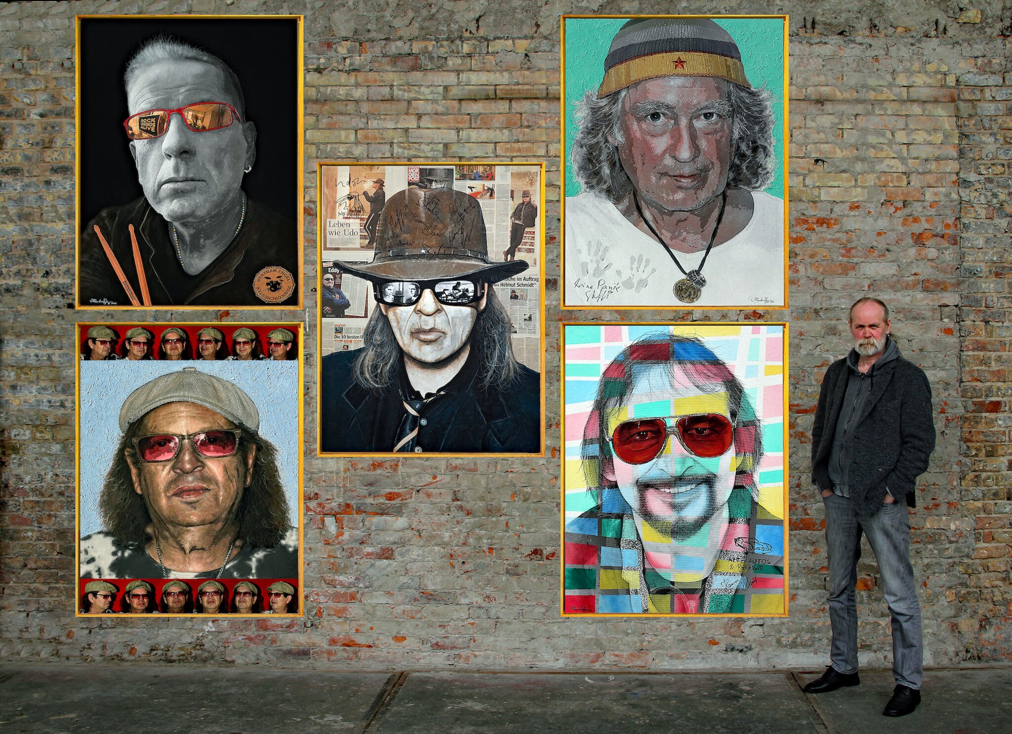 Udo Lindenberg & Co.: Winsener Künstler malte das Panik Orchester ...