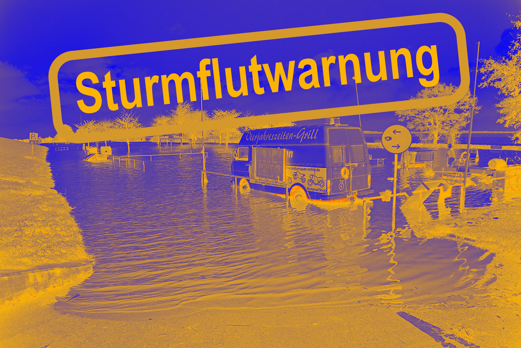 Bundesamt gab Warnung heraus: Sturmflut: "Land unter" am Freitag im Landkreis Stade - Stade