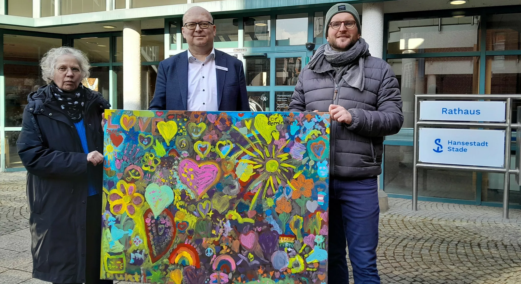 Buntes Zeichen für Vielfalt und Toleranz: Ein ganz besonderes Kunstwerk ...