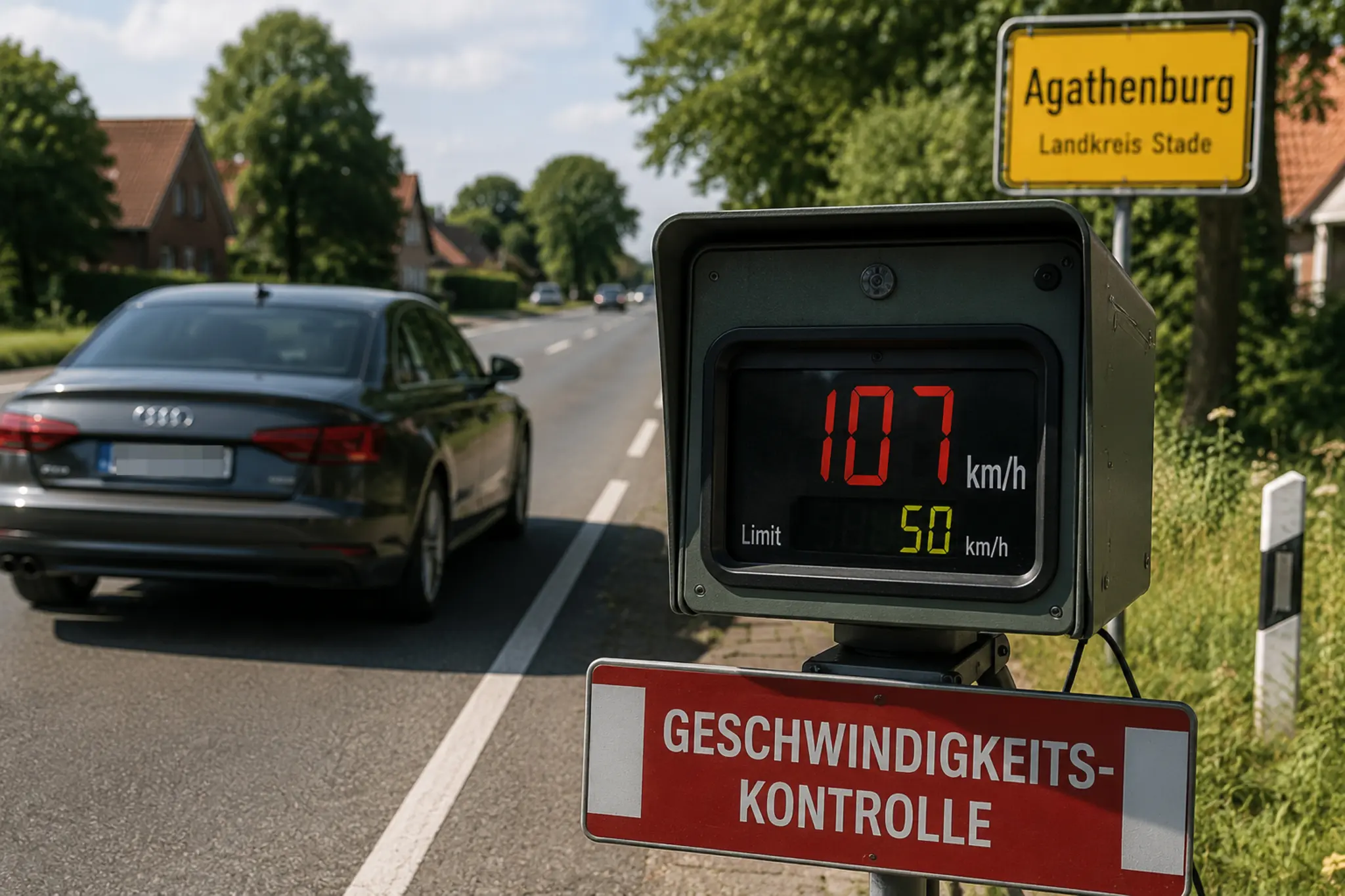 Raser brettert mittags um 12 durch das Dorf: Tempo-Wahnsinn in ...
