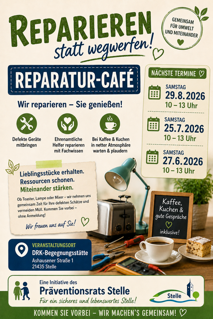 Das Reparatur-Café ist wieder für Sie da.: RCS Stelle mit neuen ...