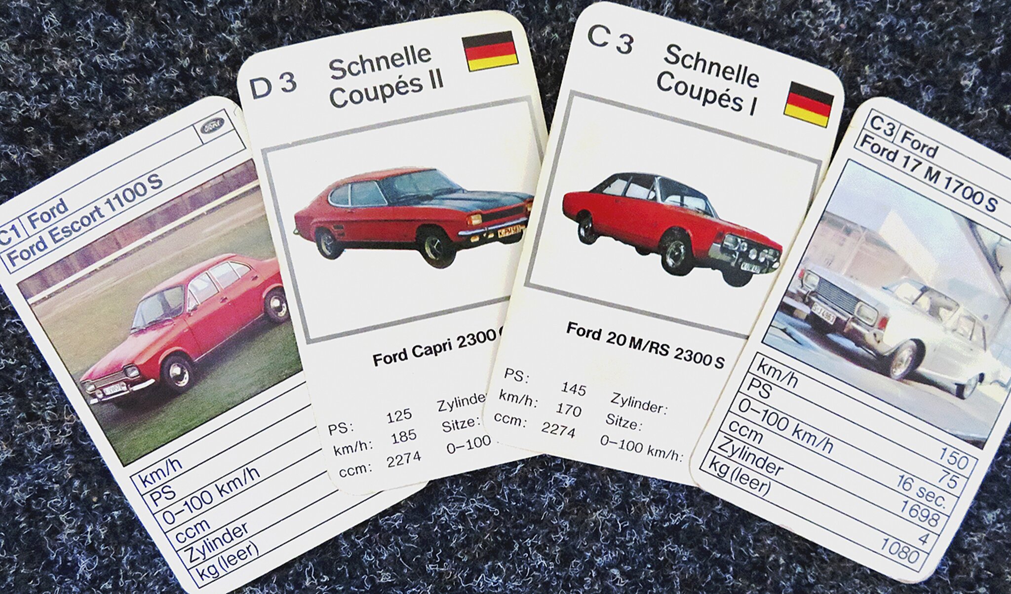 Mal wieder Zeit für ein historisches Auto-Quartett